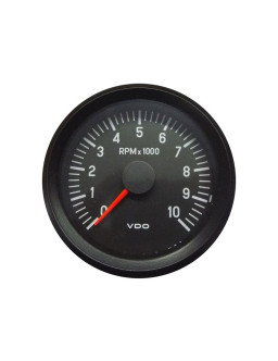VDO Rev-counter 10000 RPM Diameter 80 Black Background 12V Programmable ...