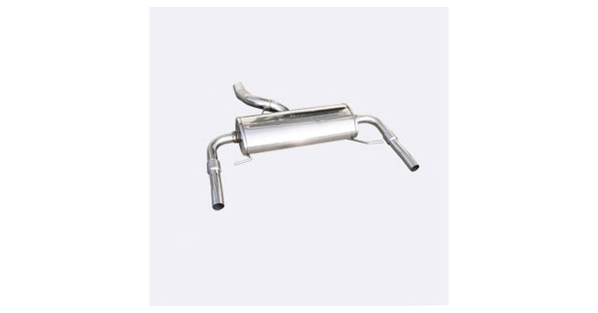 Inoxcar exhaust pack : central pipe + muffler Renault Clio 3 RS phase 2 ...