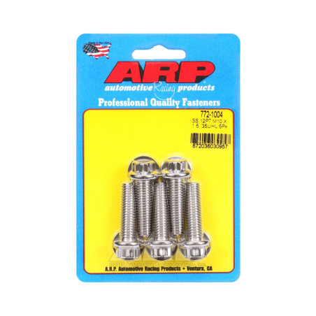 Boulonnerie universelle ARP M10 x 1.50 - Inox 12 Pts x5 - Gt2i