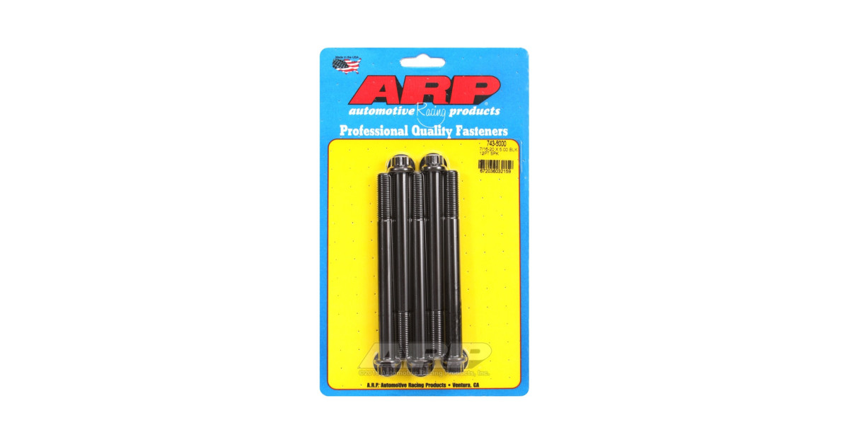 Universal Bolt ARP 7/16-20 - Black Oxyde 12 Pts x5 - Gt2i